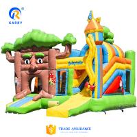 China Express Air Sea Shipping Kids Outdoor Playground Inflatable Bounce House with Slide for sale