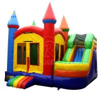 China Customized Color Inflatable Castle Slide Bounce House Combo with Slide for sale