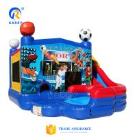 China Orange Inflatable Bouncer Pvc Castle Bounce House for Party Rental Repair Kits Included for sale