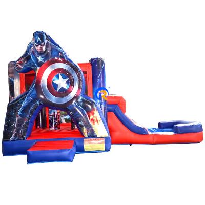 China Unisex Commercial Inflatable Combo Castle Slide with CE Blower and Repair Accessories for sale