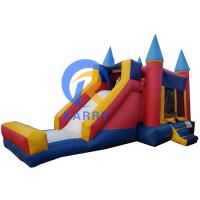 China Gender-Neutral PVC Adults Commercial Inflatable Bouncer Combo with Dual Lane Water Slide for sale
