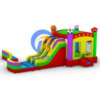 China Inflatable Bouncer Water Slide Combo for Unisex Castle Slide at All Party Occurrences for sale