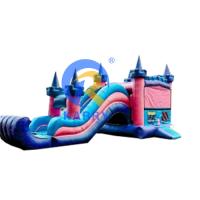 China Inflatable Bouncer Water Slide Combo for Unisex Castle Slide at All Party Occurrences for sale
