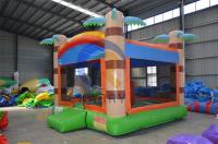 China CE/EN71/EN14960 Certified Tropical Palm Tree Bouncy Inflatable Castle for Commercial for sale