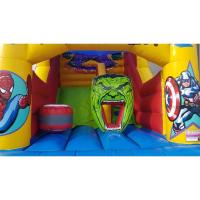 China Optional Sizes 3D Monster Inflatable Bounce House with Dry Slide Air Bouncer Combo for sale