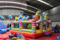 China Kids Outdoor Playground Essential KARRY Inflatable Candy House Combo Bouncer with Slide for sale