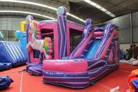 China Customized Size Inflatable Houses Bounce House Water Slide with Rainbow Unicorn Design for sale