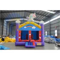 China Features Portable Rainbow Unicorn Inflatable Combo for Adult Jumping and Kids Party for sale