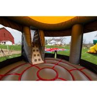 China Spacecraft Inflatable Bouncer Castle Dry Slide Combo for Children Customized Color for sale