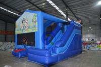 China Party Rental Inflatable Bouncer Bluey Bounce House with Slide Age Range 14 Years up for sale
