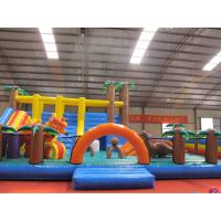China Customizable Palm Tree Bounce House Wet Dry Bouncer Slide Combo with EN14960 Certificate for sale