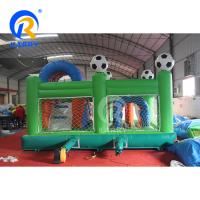 China Square PVC Outdoor Inflatable Bouncy Castle for Football Theme Fun City Fun Play Area for sale