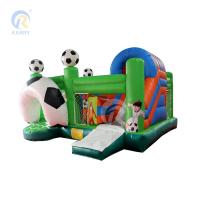 China Square PVC Outdoor Inflatable Bouncy Castle for Football Theme Fun City Fun Play Area for sale
