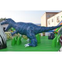China CE Certificate Portable Dino Inflatable Trampoline Bouncer Combo City Slide for Kids for sale