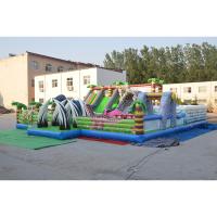 China CE Certificate Portable Dino Inflatable Trampoline Bouncer Combo City Slide for Kids for sale