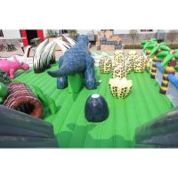 China CE Certificate Portable Dino Inflatable Trampoline Bouncer Combo City Slide for Kids for sale