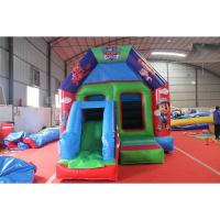 China Amusement Bouncy Castle Slide Combo Made of 0.55mm PVC Tarpaulin and Commercial Grade for sale