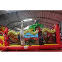 China Inflatable Fun City Kids Activity Center Dragon Inflatable Bouncing Castle Air Jumping for sale