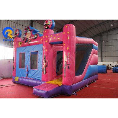 China Inflatable Castle Water Slide Combo Bouncy Jump Castle Waterslide Pool Commercial for sale