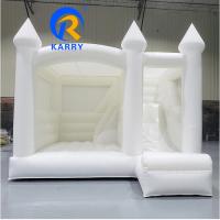 China Outdoor Kids Party Must-Have White Inflatable Wedding Bounce House with Slide for sale