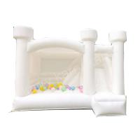 China Hand Drawn Wedding Bouncy Castle Jumper with Slide and Ball Pit Express Air Shipping for sale