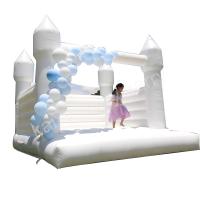China Hand Drawn Wedding Bouncy Castle Jumper with Slide and Ball Pit Express Air Shipping for sale