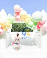 China Outdoor Playground Inflatable Castle Bouncy Combo for White Wedding Unisex Party Game for sale