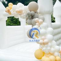 China Outdoor Playground Inflatable Castle Bouncy Combo for White Wedding Unisex Party Game for sale