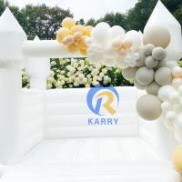 China Outdoor Playground Inflatable Castle Bouncy Combo for White Wedding Unisex Party Game for sale