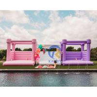 China Unisex Light Pink Inflatable Jumping Castle for Wedding and Birthday Celebration Fun for sale