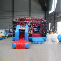 China Outdoor Entertainment Spiderman Inflatable Bouncer Castle Combo Slide and Bouncy House for sale