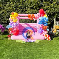 China Girls' Wedding and Birthday Party Inflatable Pink Jumping Castle with Blower Included for sale