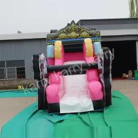China 14 Years up Outdoor Playground Princess Carriage Inflatable Bounce House with Slide for sale