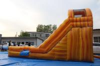 China Summer Water Park Kid Toys Game 18ft PVC Inflatable Water Slide with Swimming Pool for sale