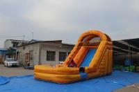 China Summer Water Park Kid Toys Game 18ft PVC Inflatable Water Slide with Swimming Pool for sale