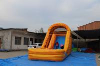 China Summer Water Park Kid Toys Game 18ft PVC Inflatable Water Slide with Swimming Pool for sale