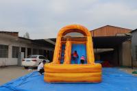 China Summer Water Park Kid Toys Game 18ft PVC Inflatable Water Slide with Swimming Pool for sale