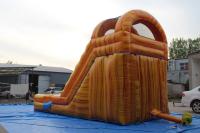 China Summer Water Park Kid Toys Game 18ft PVC Inflatable Water Slide with Swimming Pool for sale