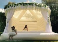 China Wedding Party White Bouncy Castle Inflatable Jumping Castle By Sea Repair Kits Adults for sale