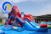 China Adults Inflatable Wet/Dry Combo Bounce House Slide with Digital Printing and Blower for sale