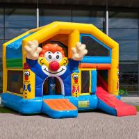 China Kids Clown Inflatable Bouncer Outdoor Playground with Slide Shipping by Sea/Air Sale for sale