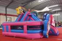 China Age Range 14 Years up Inflatable Pink Unicorn Bouncy Castle Bouncer Combo for Unisex for sale