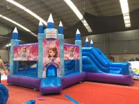 China Hot Princess Party Bouncy Castle with Slide PVC Commercial Playground Equipment for sale