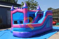 China Screen Printing Inflatable Bouncer Slide Combo for Kids Commercial Grade for sale