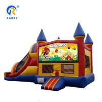 China Castle Jumping Games PVC Inflatable Blast Zone Rock Crawler Bouncy House with Slide for sale