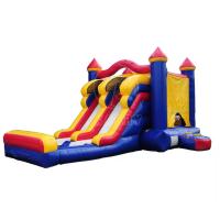 China 3in1 Double Lane Inflatable Bouncy Castle Slide Combo in Colorful Design for Unisex for sale