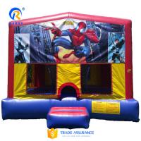 China Spiderman Inflatable Bouncer for Children Customized Color Inflatable Kids Trampoline for sale