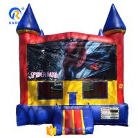 China Spiderman Inflatable Bouncer for Children Customized Color Inflatable Kids Trampoline for sale