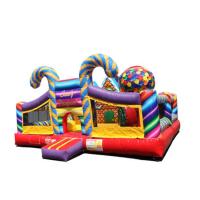 China 14 Years up PVC Kids Fun Amusement Park Candy Inflatable Jumping Castle for Outdoor Fun for sale
