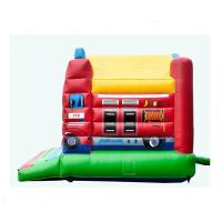 China Fire truck PVC commercial bounce house combo for events inflatable bouncy house for sale